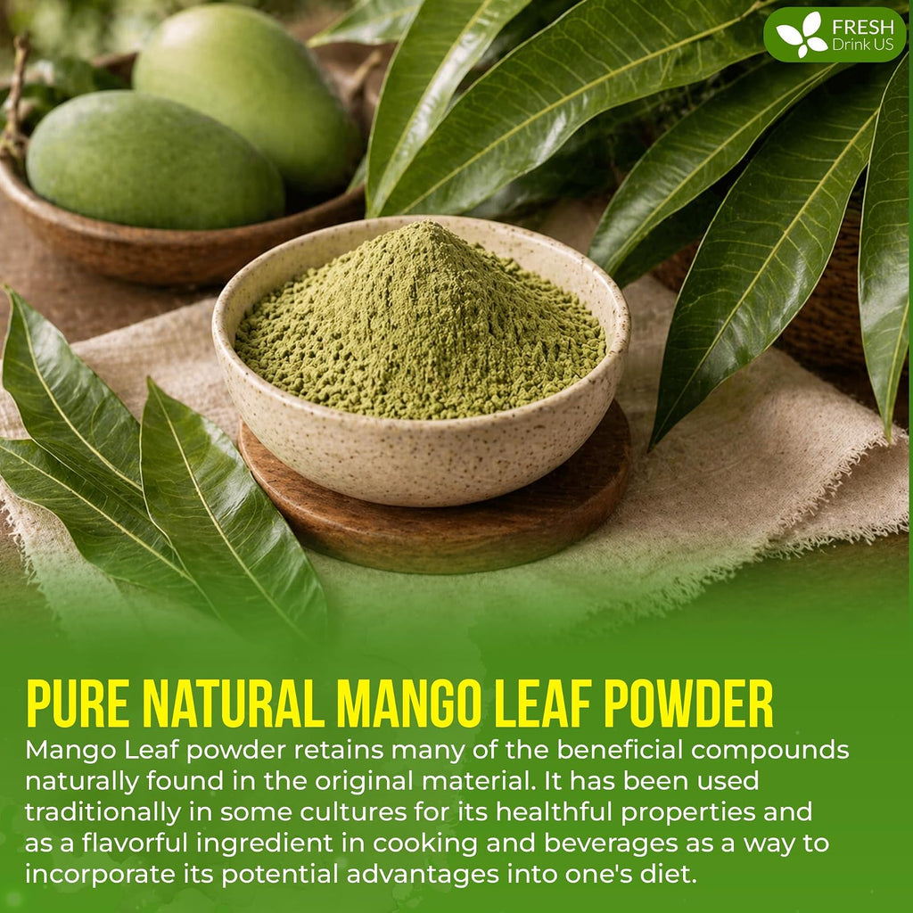 Herbal infusion with mango leaves