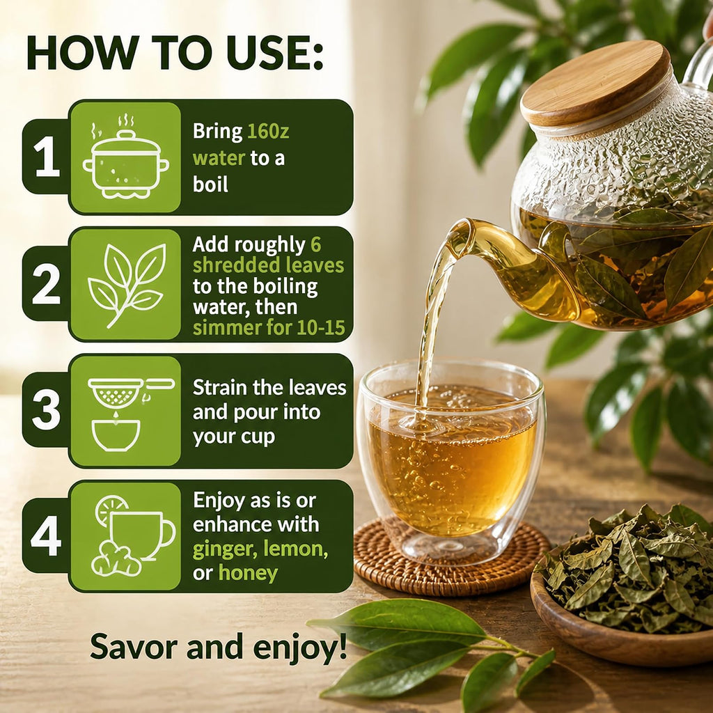 Herbal infusion with soursop leaves
