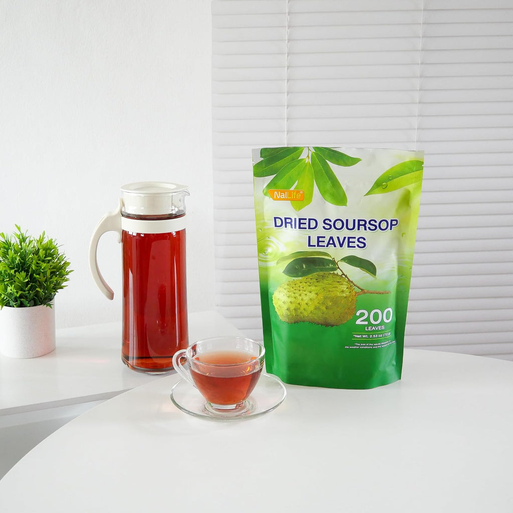 herbal infusion with soursop leaves