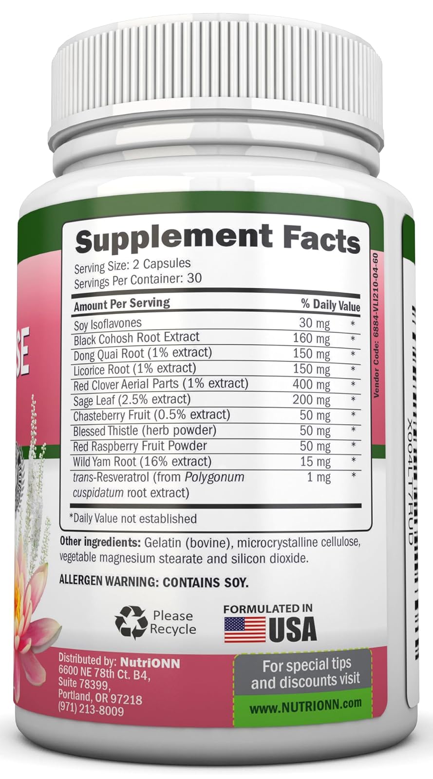 herbal ingredients for perimenopause relief