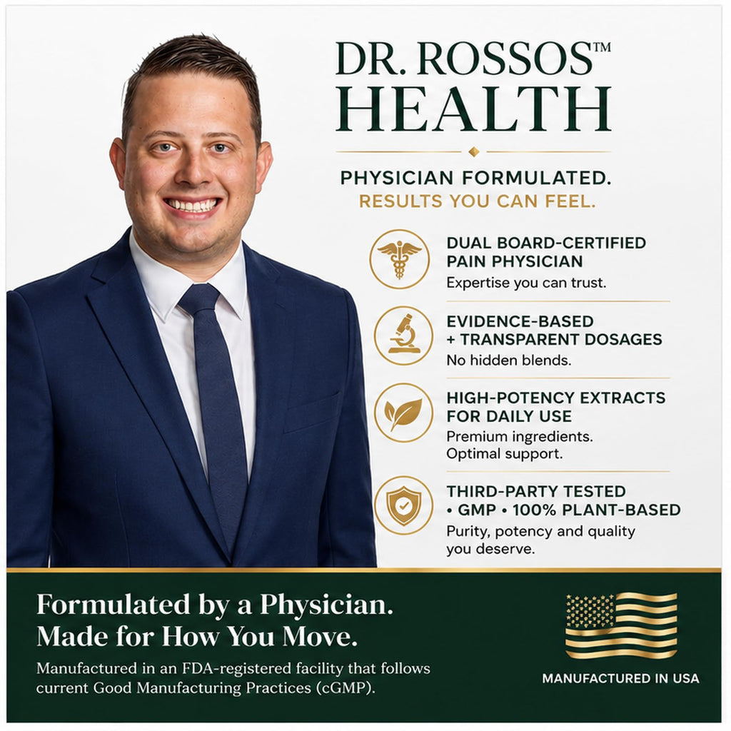 herbal joint support capsules by Dr. Rossos