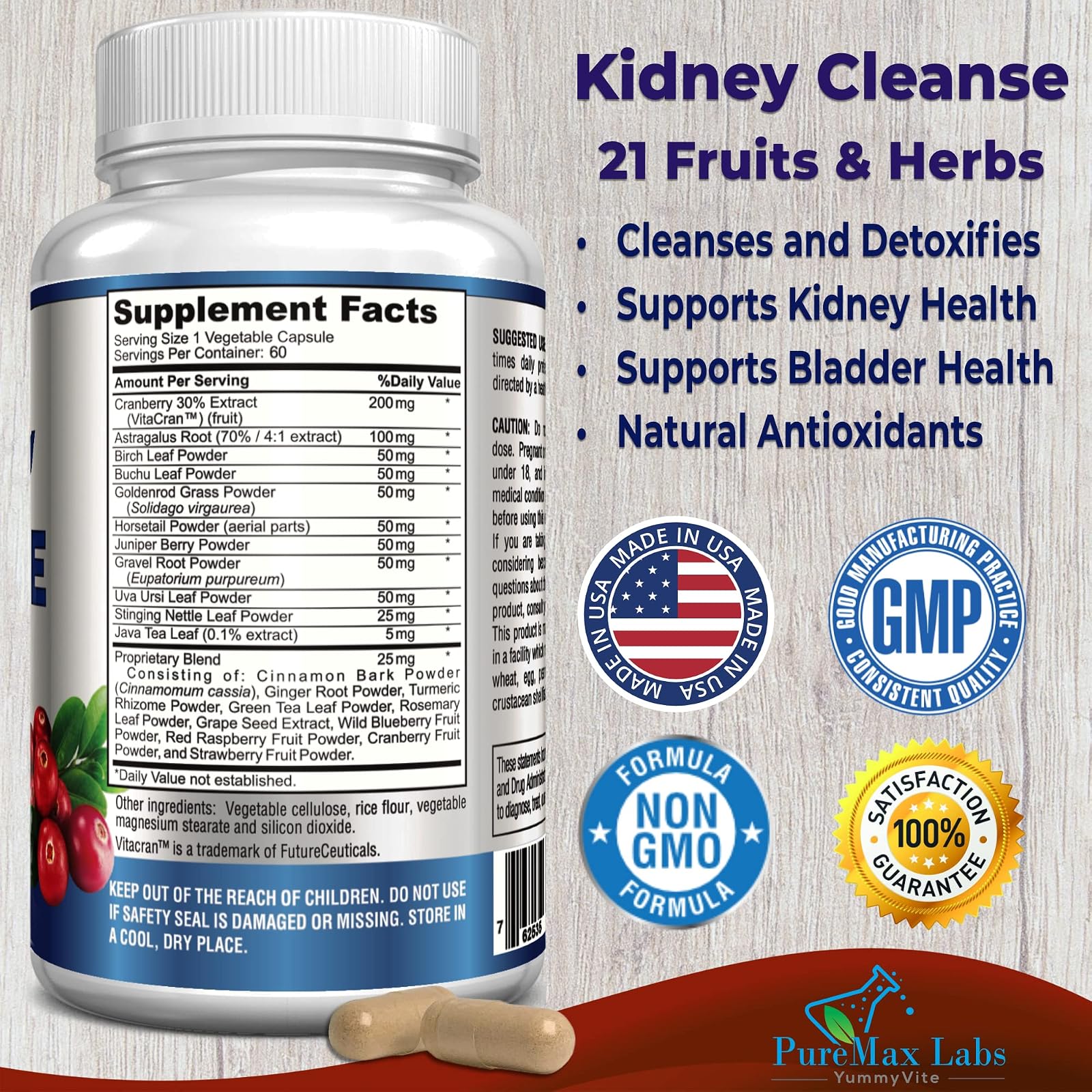 herbal kidney support with cranberry