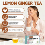 herbal lemon ginger tea for immune support