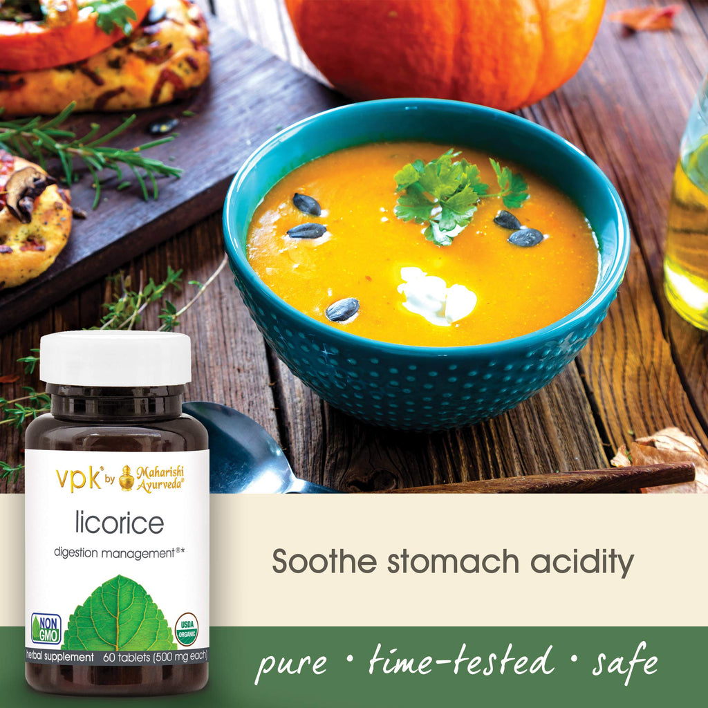 herbal licorice root for digestive ease