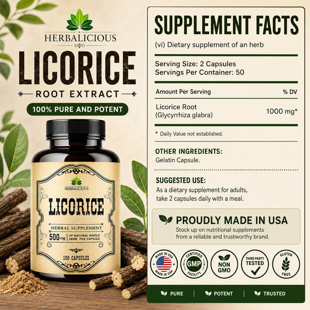 herbal licorice root for wellness