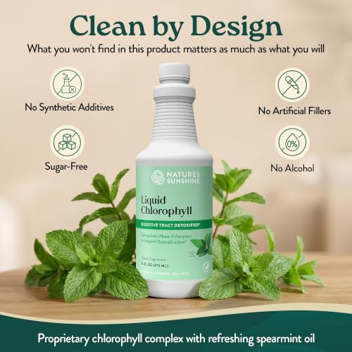 Herbal liquid chlorophyll for skin health