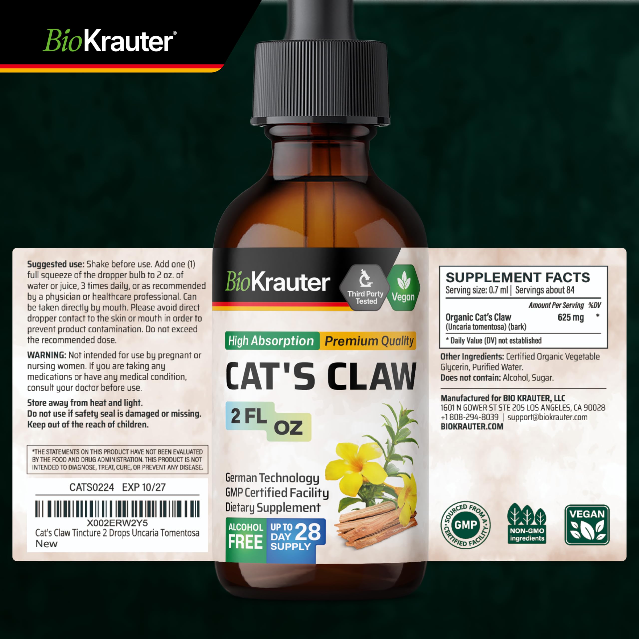 Herbal liquid drops for vitality