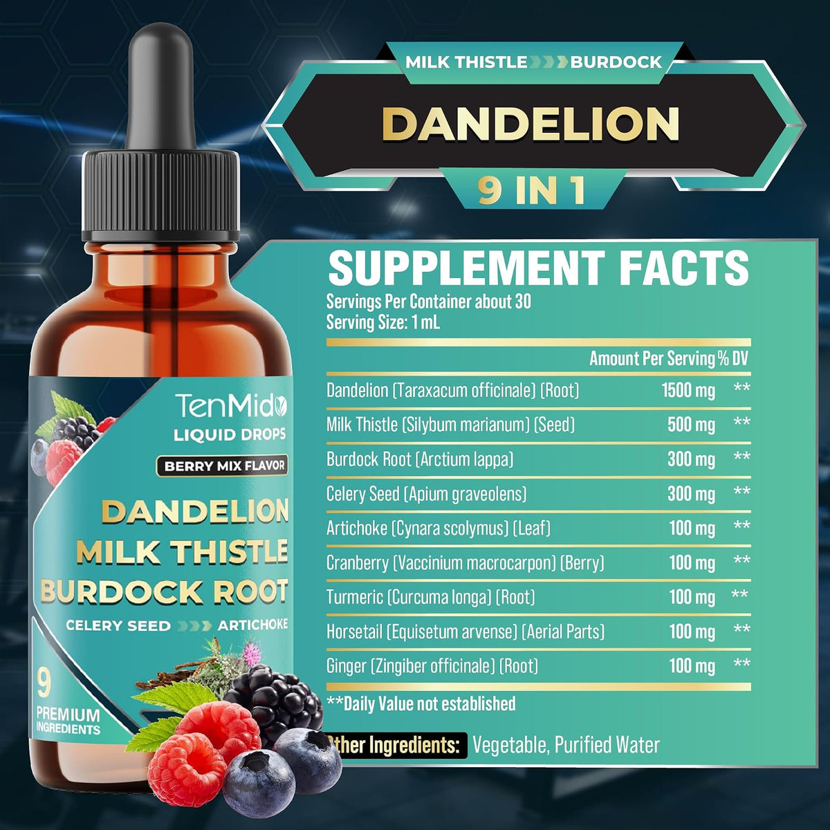 herbal liquid tincture for detox