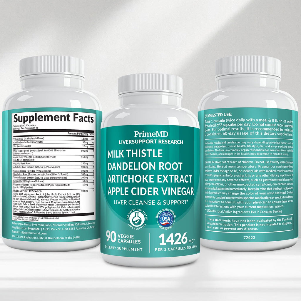 herbal liver support supplement pack