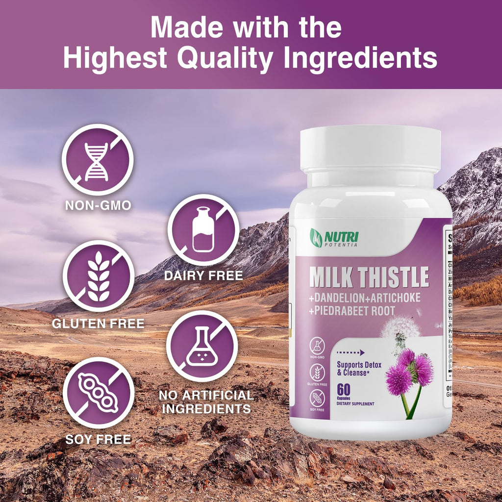 herbal liver support with milk thistle