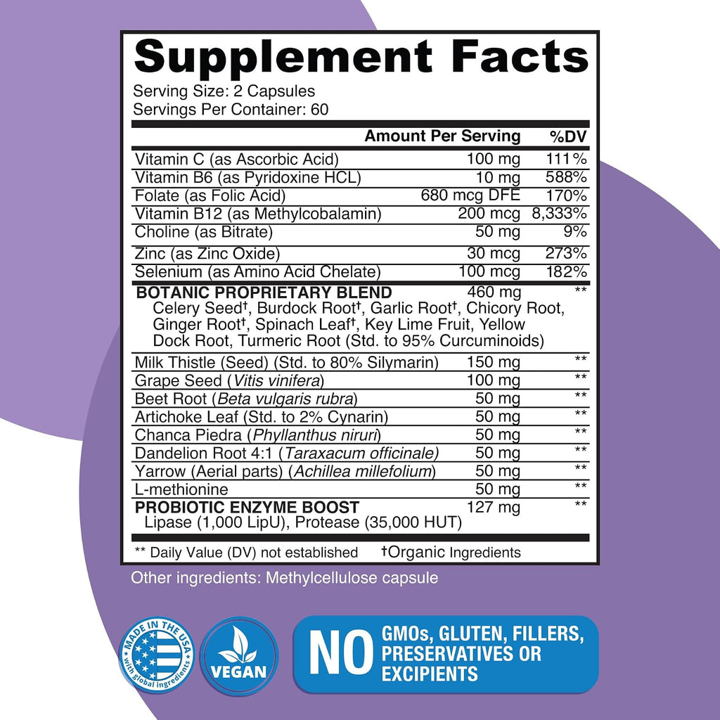 herbal liver support with milk thistle