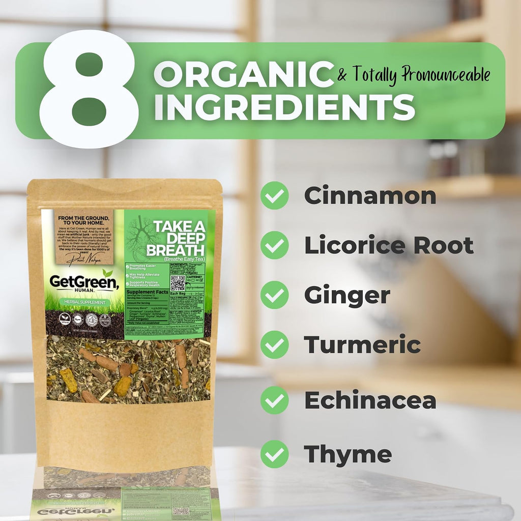 Herbal loose leaf tea for lung health