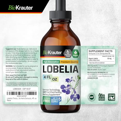 Herbal lung support with Lobelia