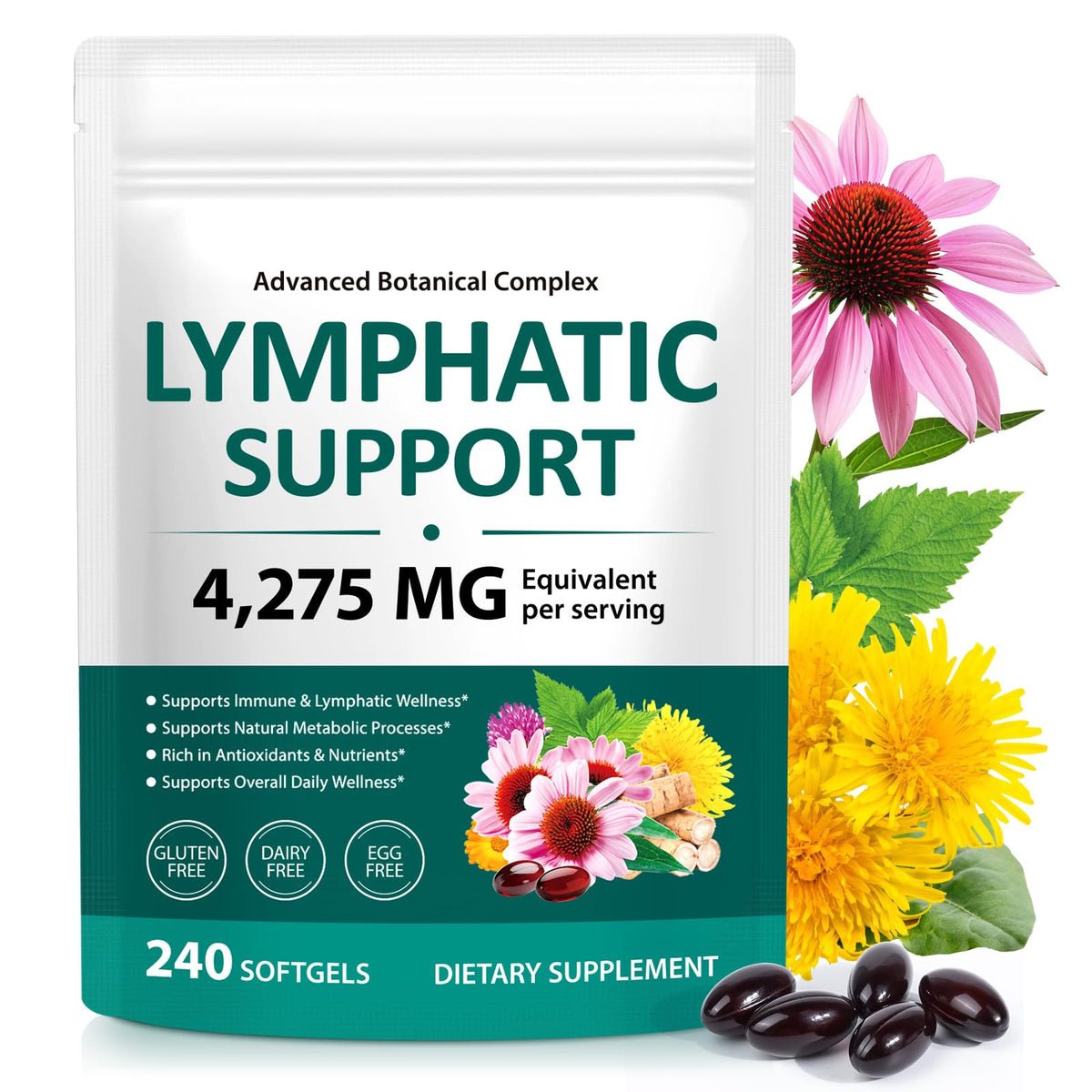 herbal lymphatic drainage supplement benefits