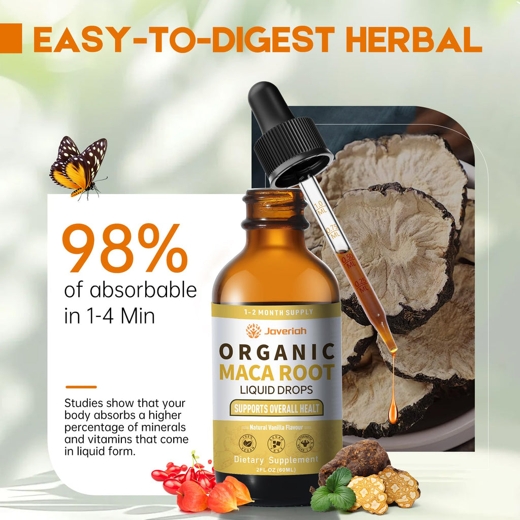 herbal maca root liquid for vitality