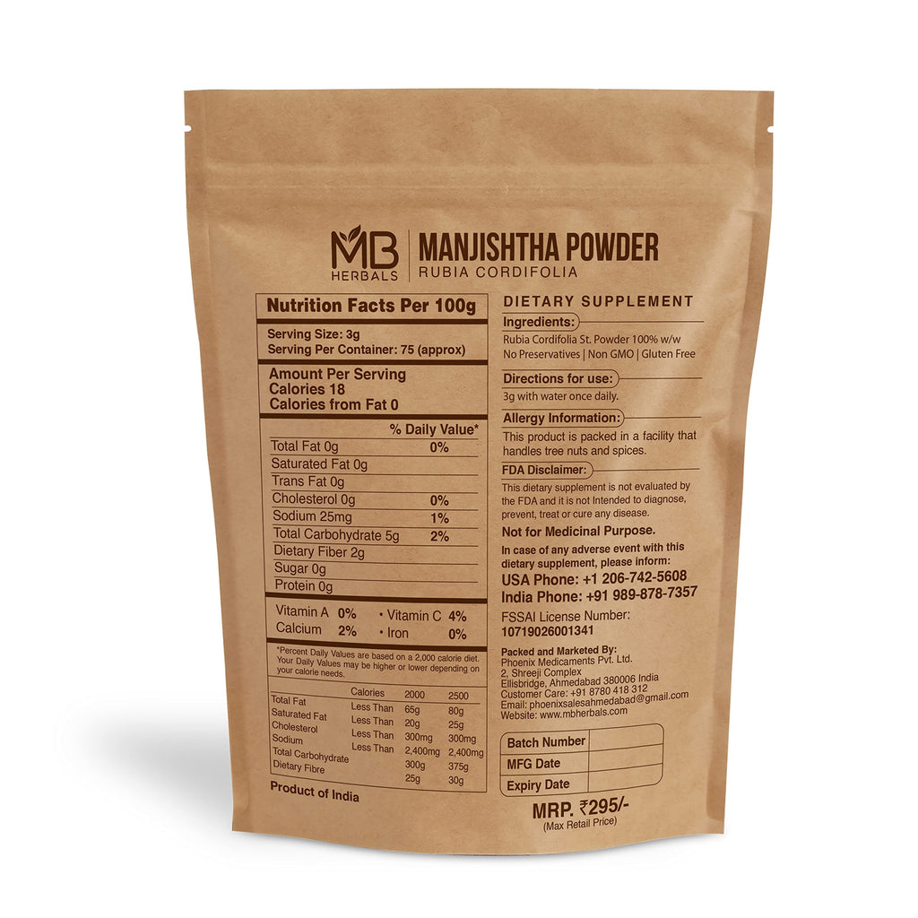 herbal manjishtha root for vitality