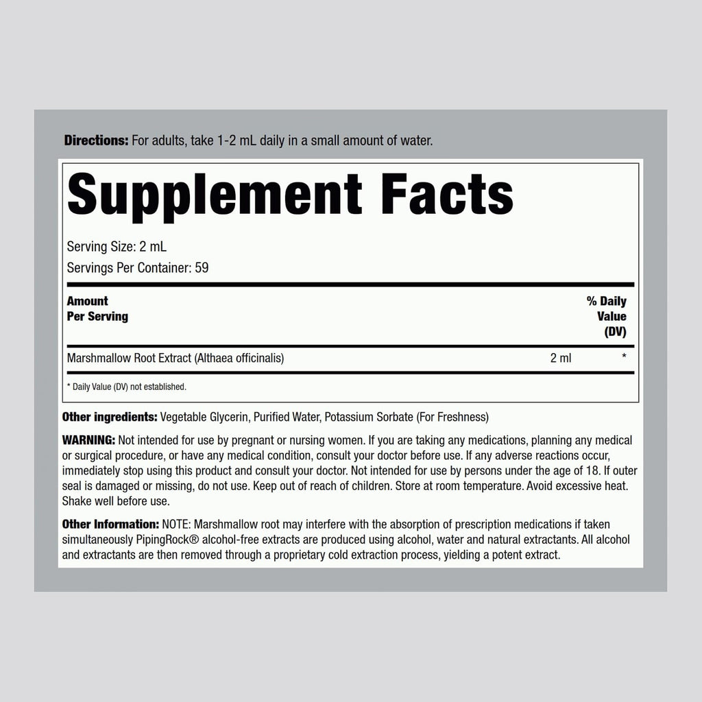 herbal marshmallow root extract drops