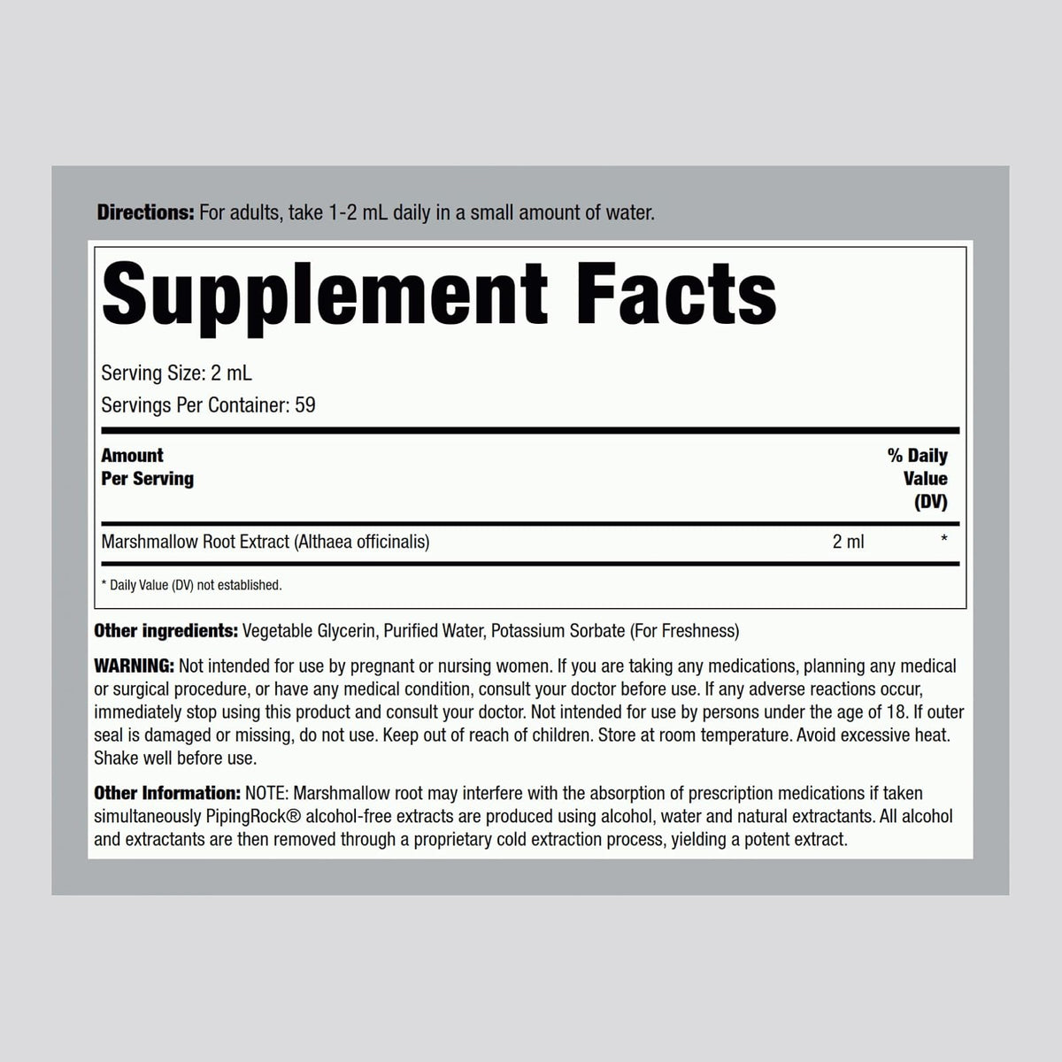 herbal marshmallow root extract drops