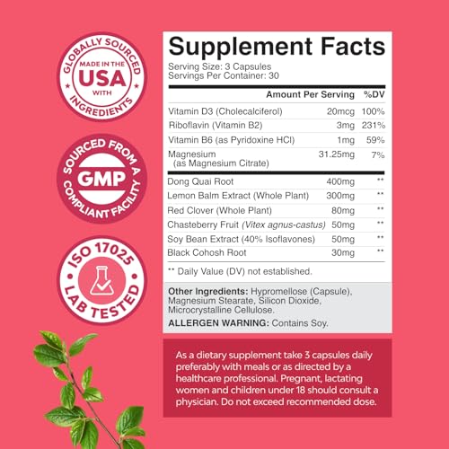 Herbal menopause support for women