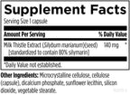 herbal milk thistle capsules for wellness