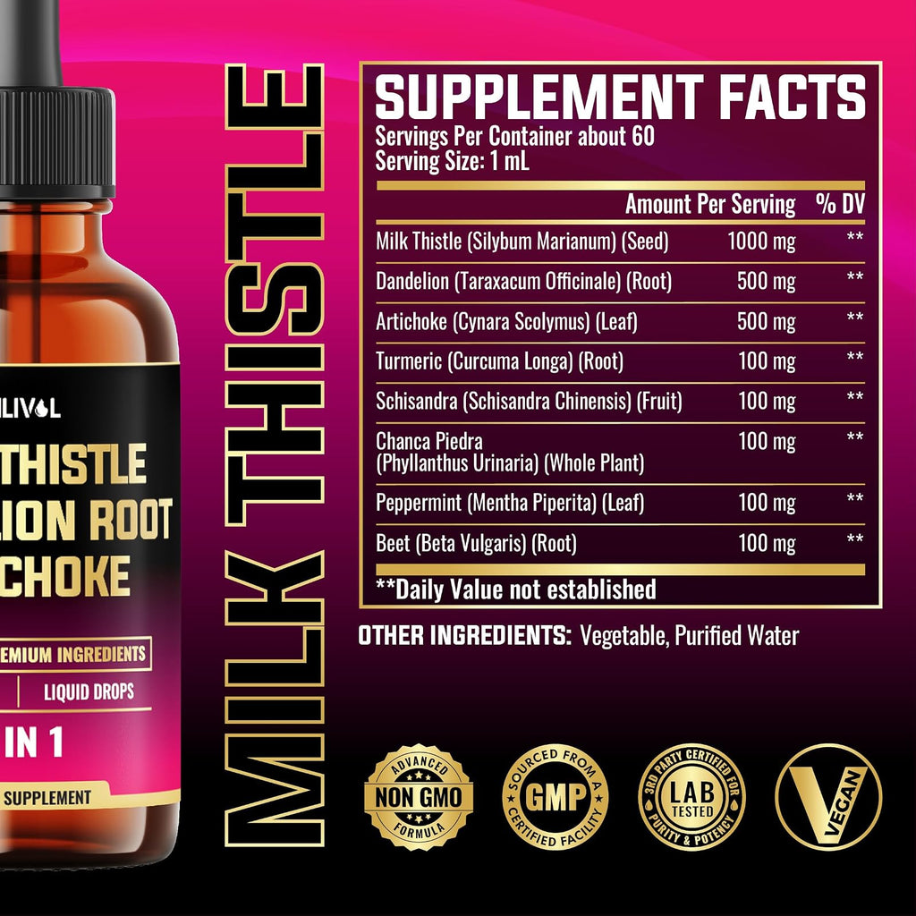 herbal milk thistle supplement for liver health