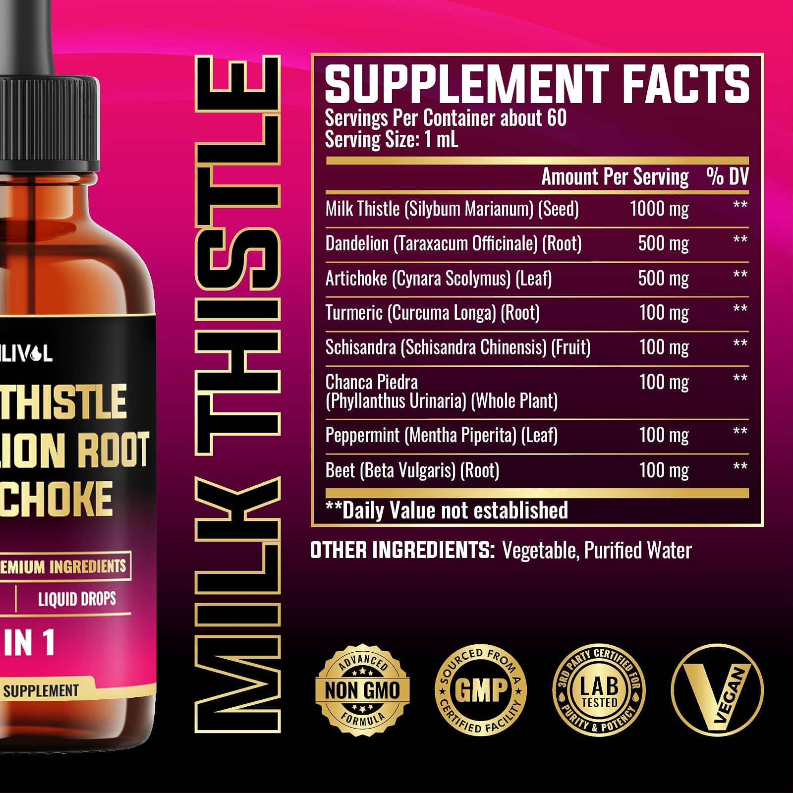 herbal milk thistle supplement for liver health