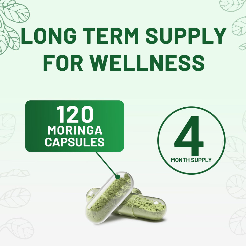 herbal Moringa capsules for daily health