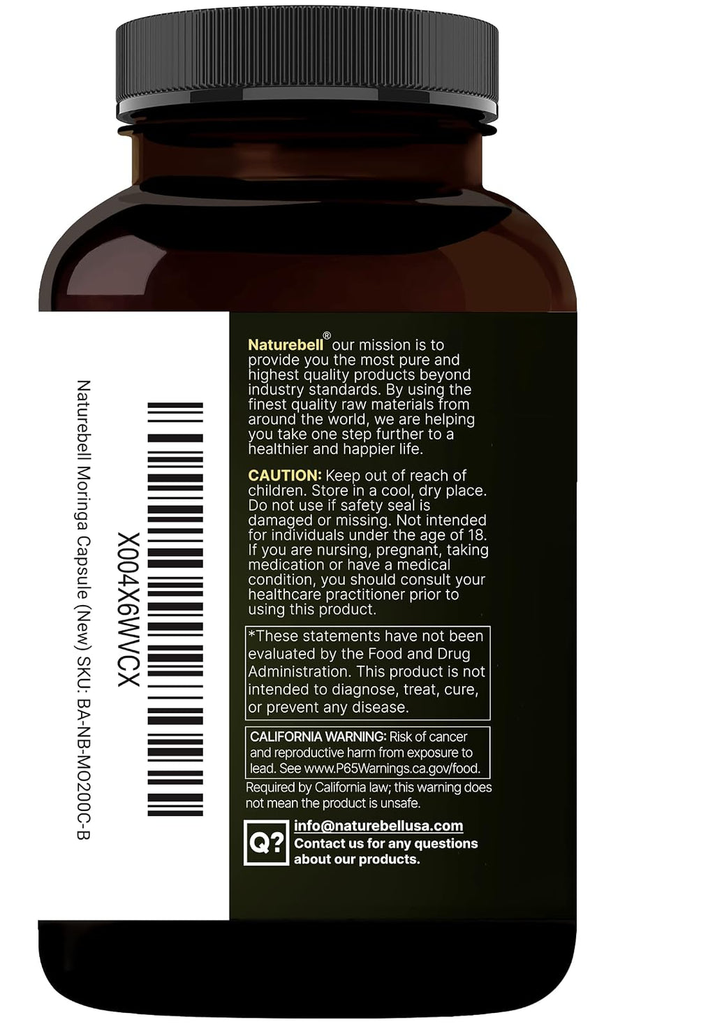Herbal moringa capsules for healthy living