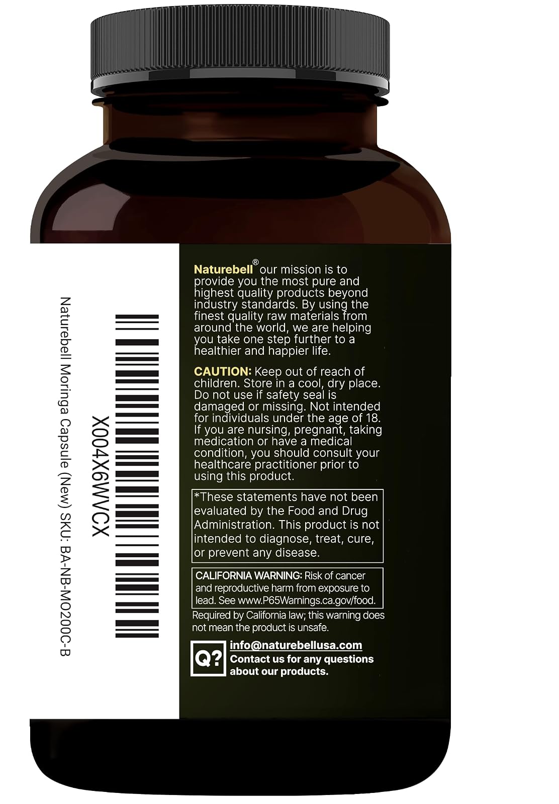 Herbal moringa capsules for healthy living