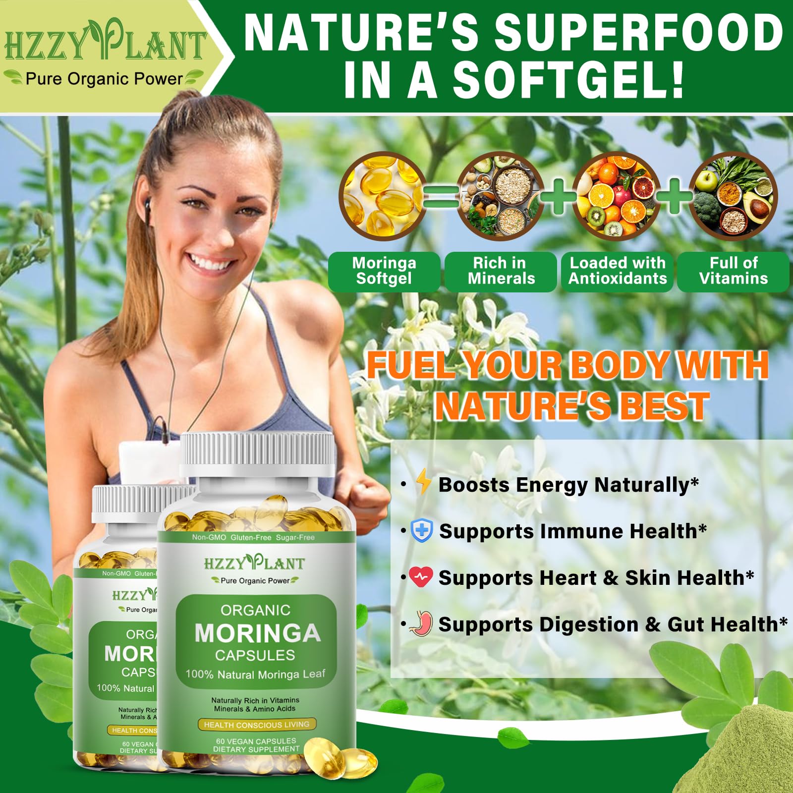 herbal moringa capsules for immune support
