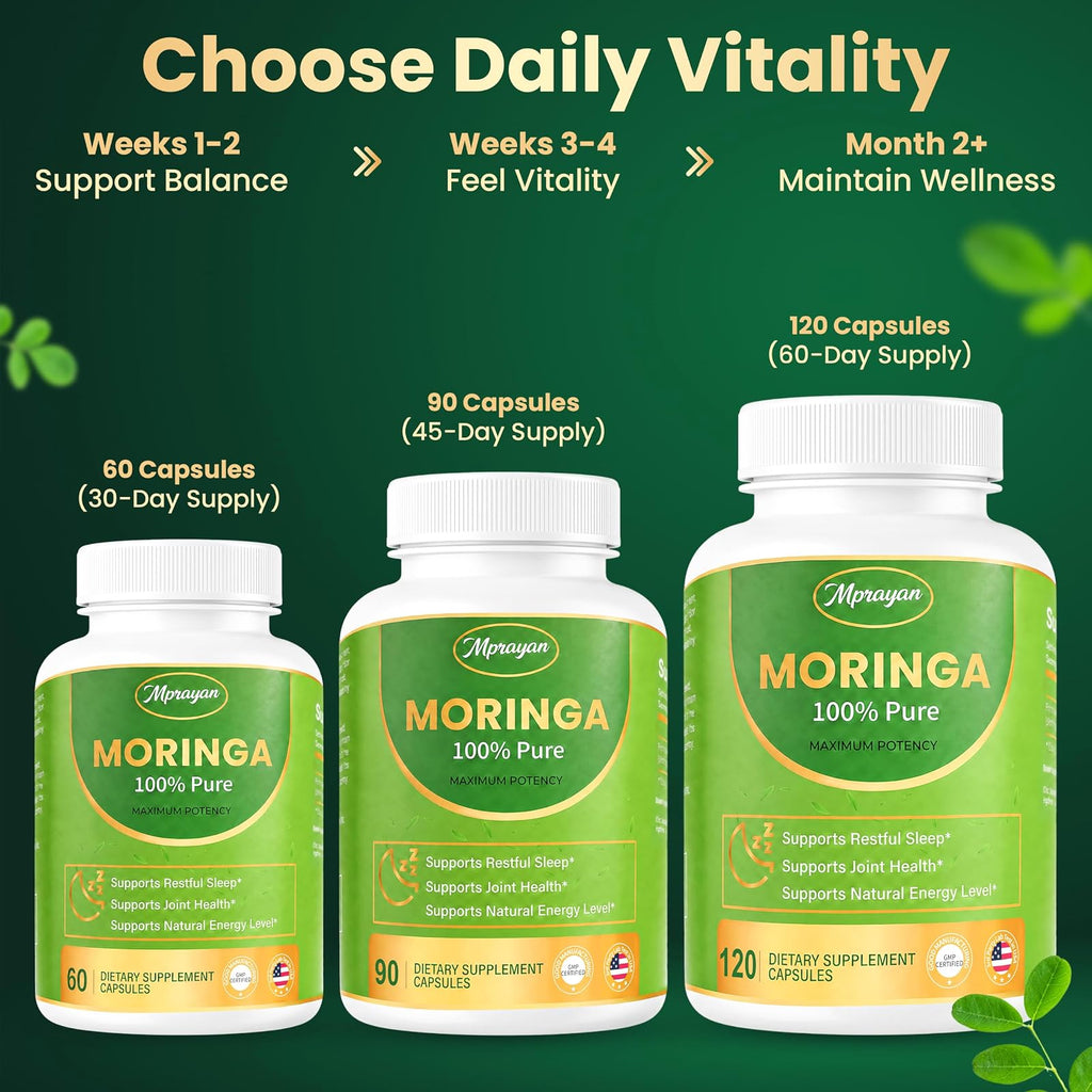 Herbal Moringa capsules for vitality