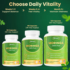 Herbal Moringa capsules for vitality