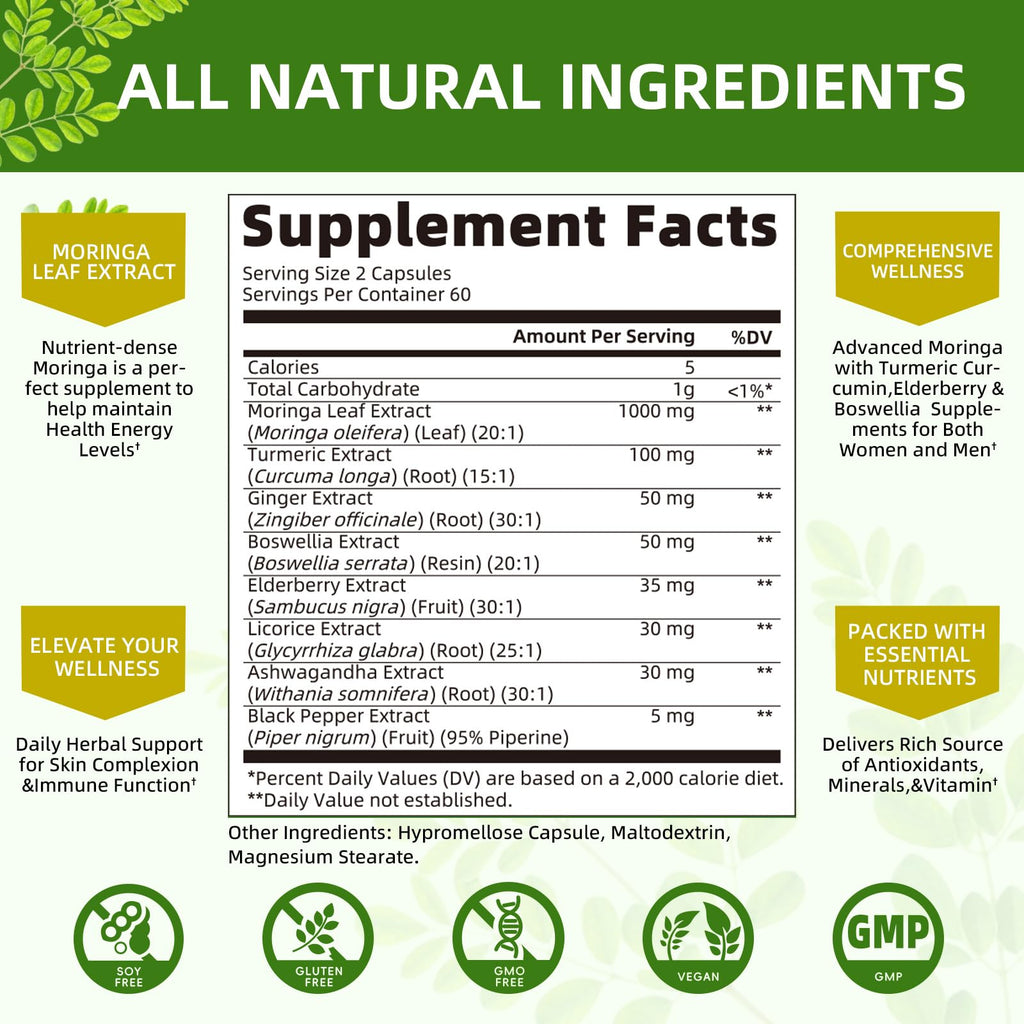 herbal moringa capsules for vitality