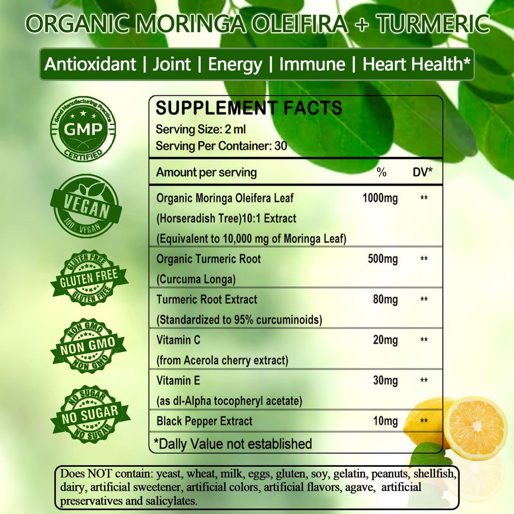herbal moringa liquid for vitality