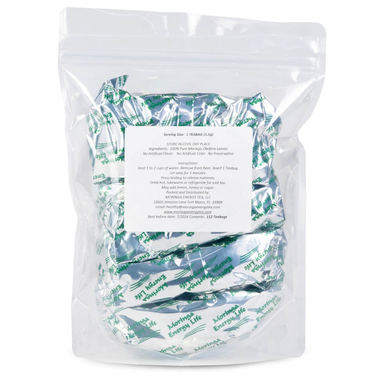 Herbal Moringa Oleifera tea bags