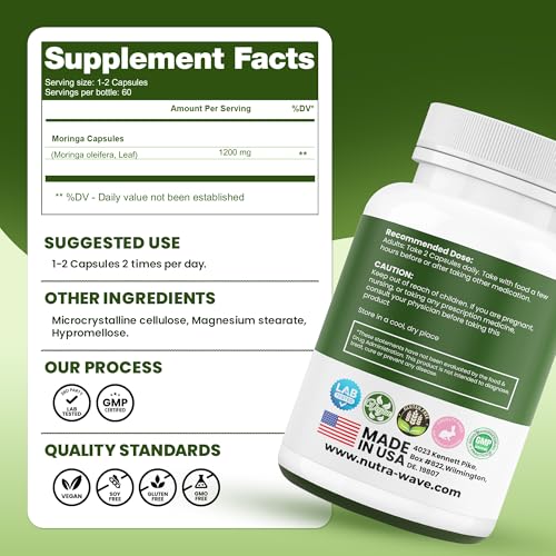 herbal moringa supplement for health