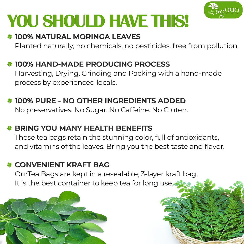 herbal moringa tea bags 120 count