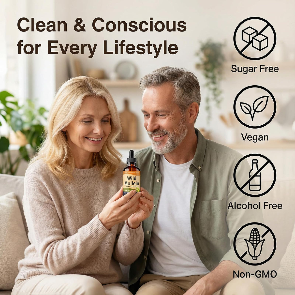 Herbal Mullein extract for throat support