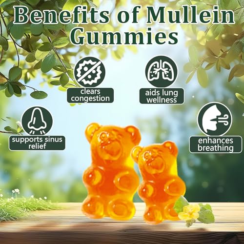 Herbal mullein gummies for lung wellness