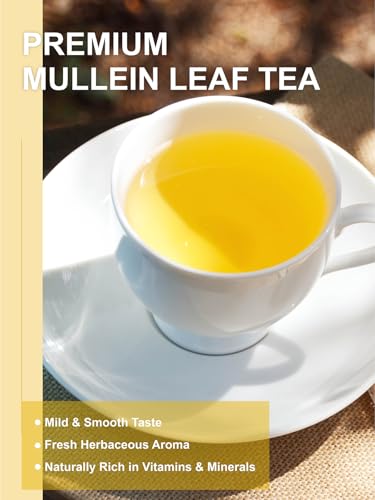 Herbal Mullein Leaf Tea Bags for soothing effects