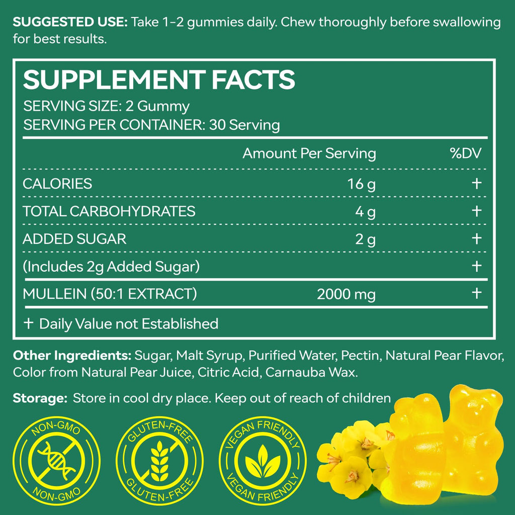 Herbal Mullein supplement for daily use