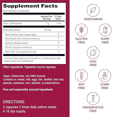 herbal multivitamins with wormwood