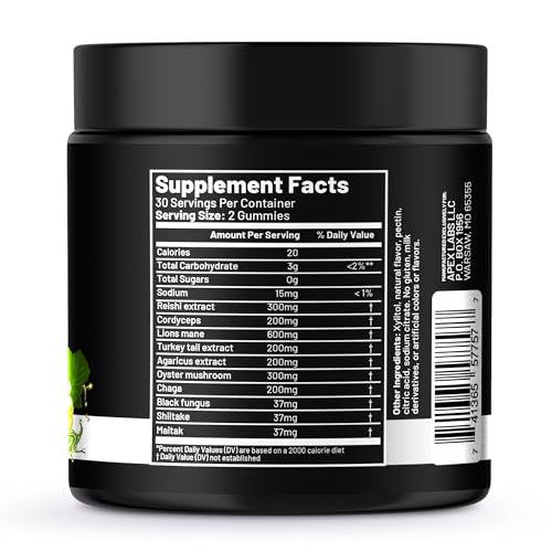 Herbal mushroom blend for focus
