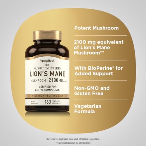 Herbal mushroom capsules for energy