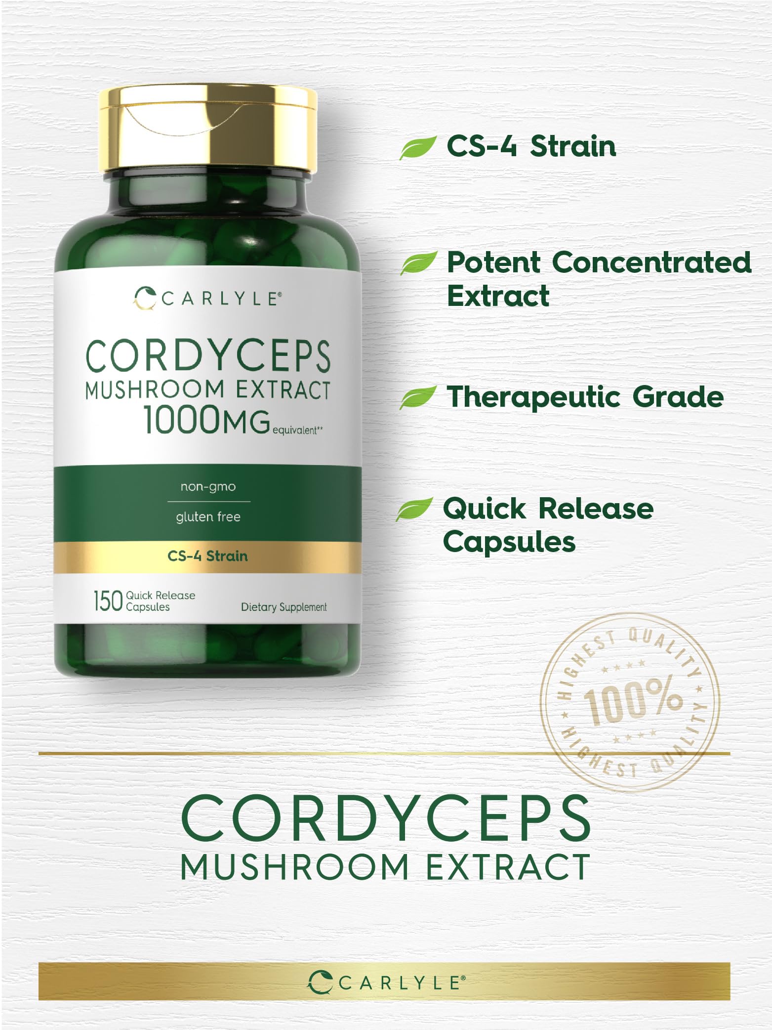 Herbal mushroom capsules for vitality