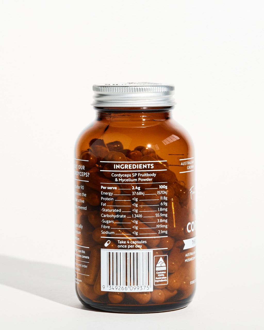 Herbal mushroom capsules for wellness
