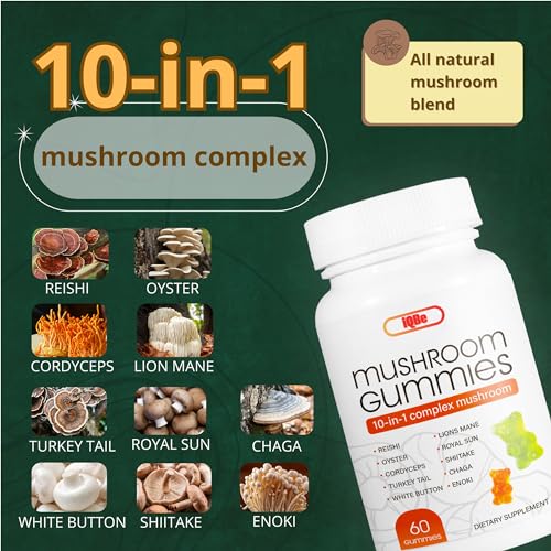 Herbal mushroom gummies for daily health