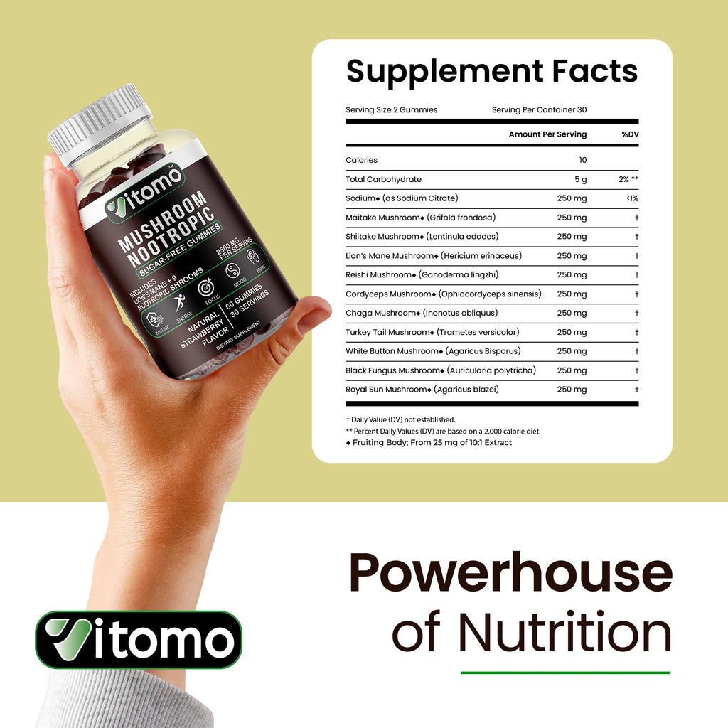 herbal mushroom supplement for daily wellness