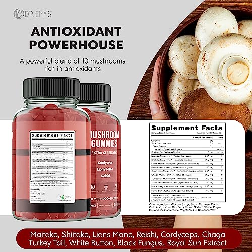 Herbal mushroom supplement for immune boost