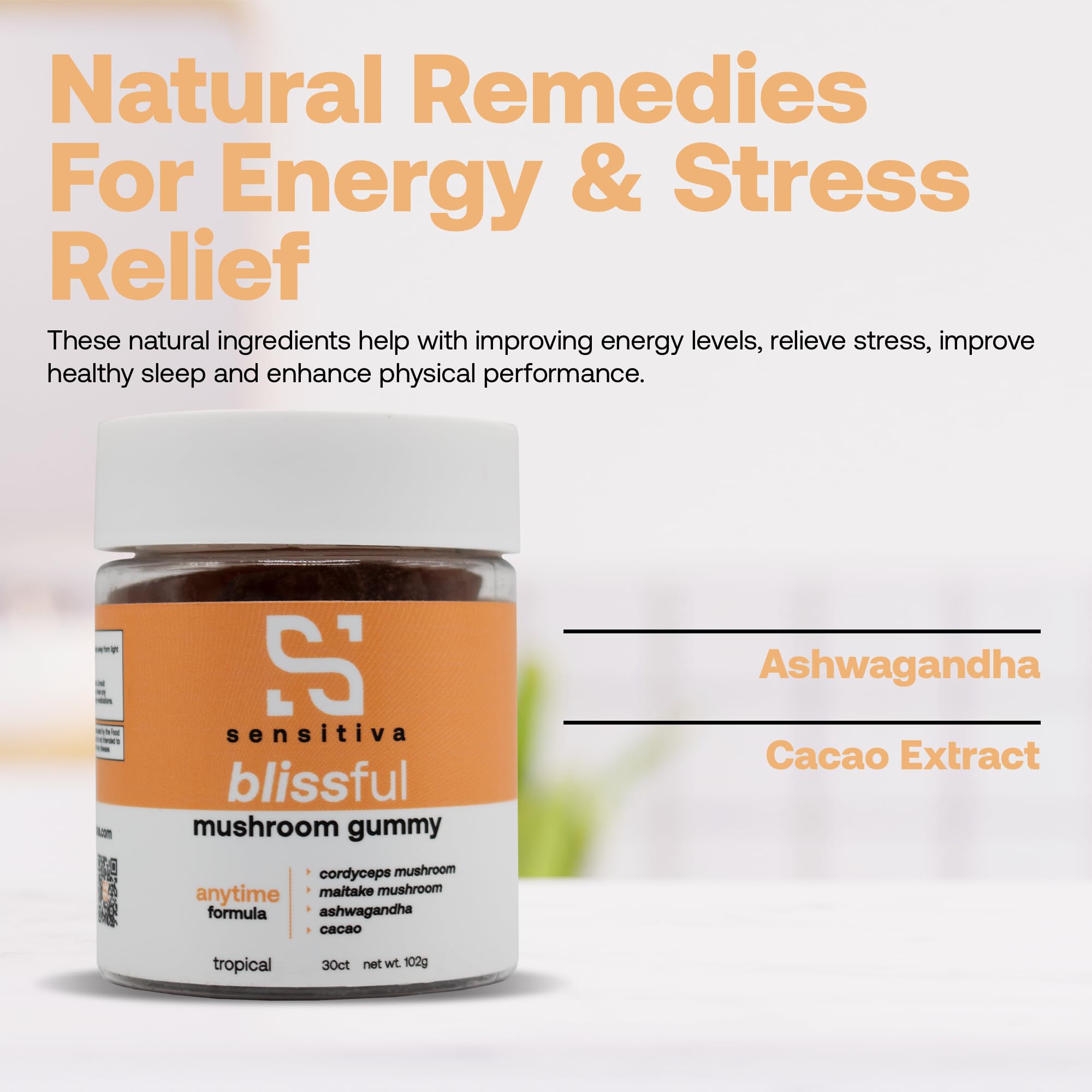 Herbal mushroom supplements for wellness